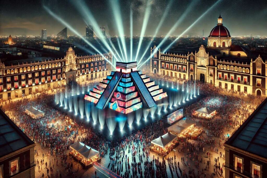El Zócalo de la CDMX tendrá espectáculo de luz y sonido y una Pirámide ...